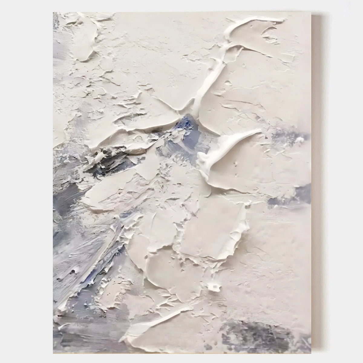 Minimalist Textured Oil Painting - Abstract Canvas Wall Art for Modern ...